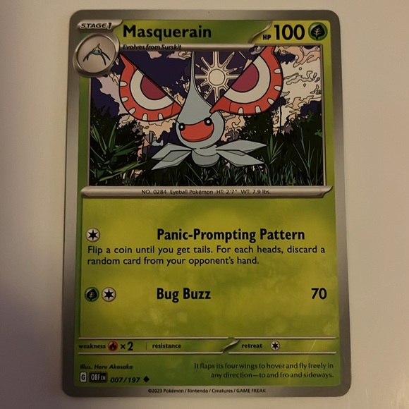 Pokemon | Toys | Metapod Masquerain Pokemon Cards | Poshmark